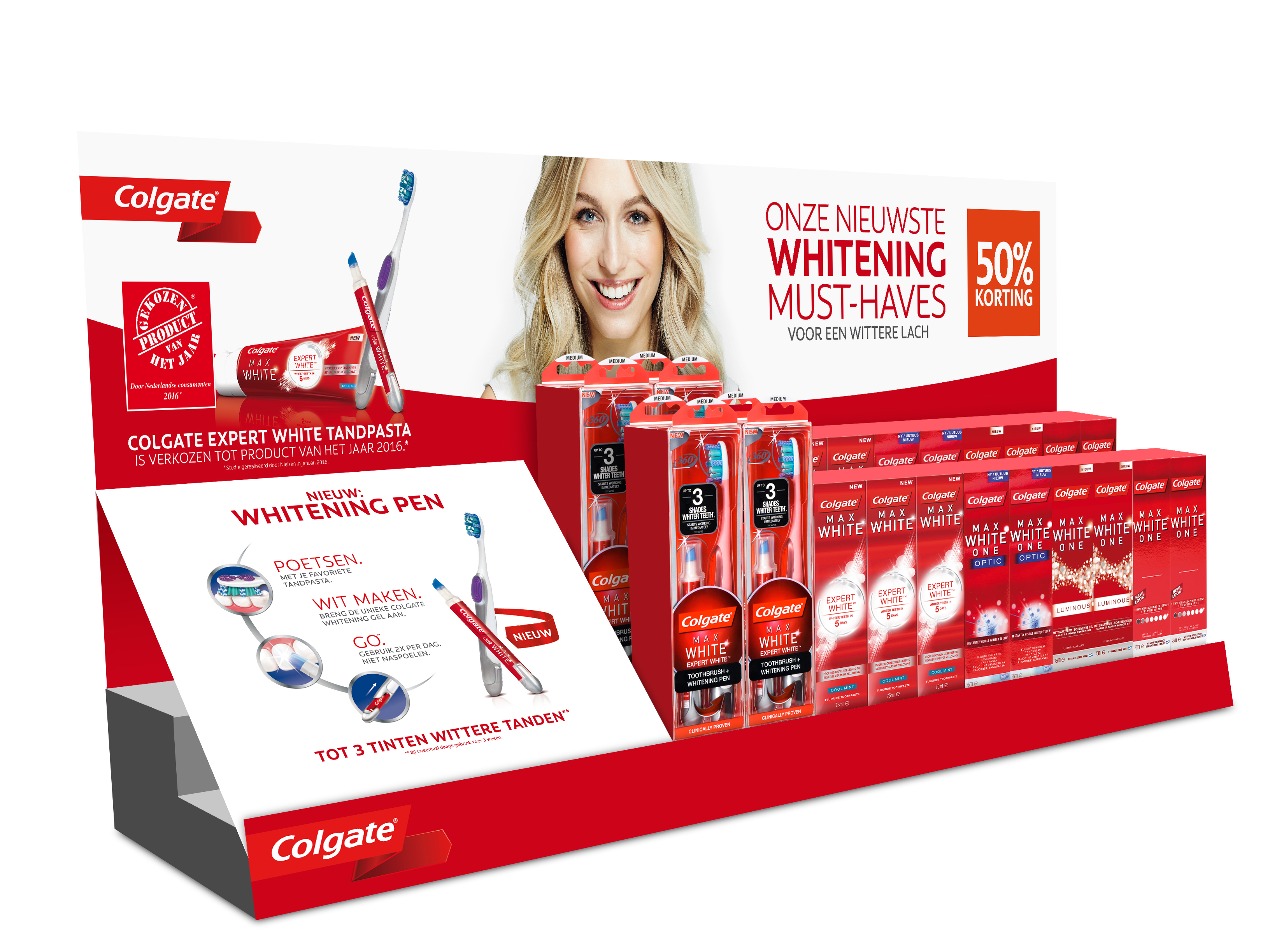 Colgate-display - Gekozen Product van het Jaar